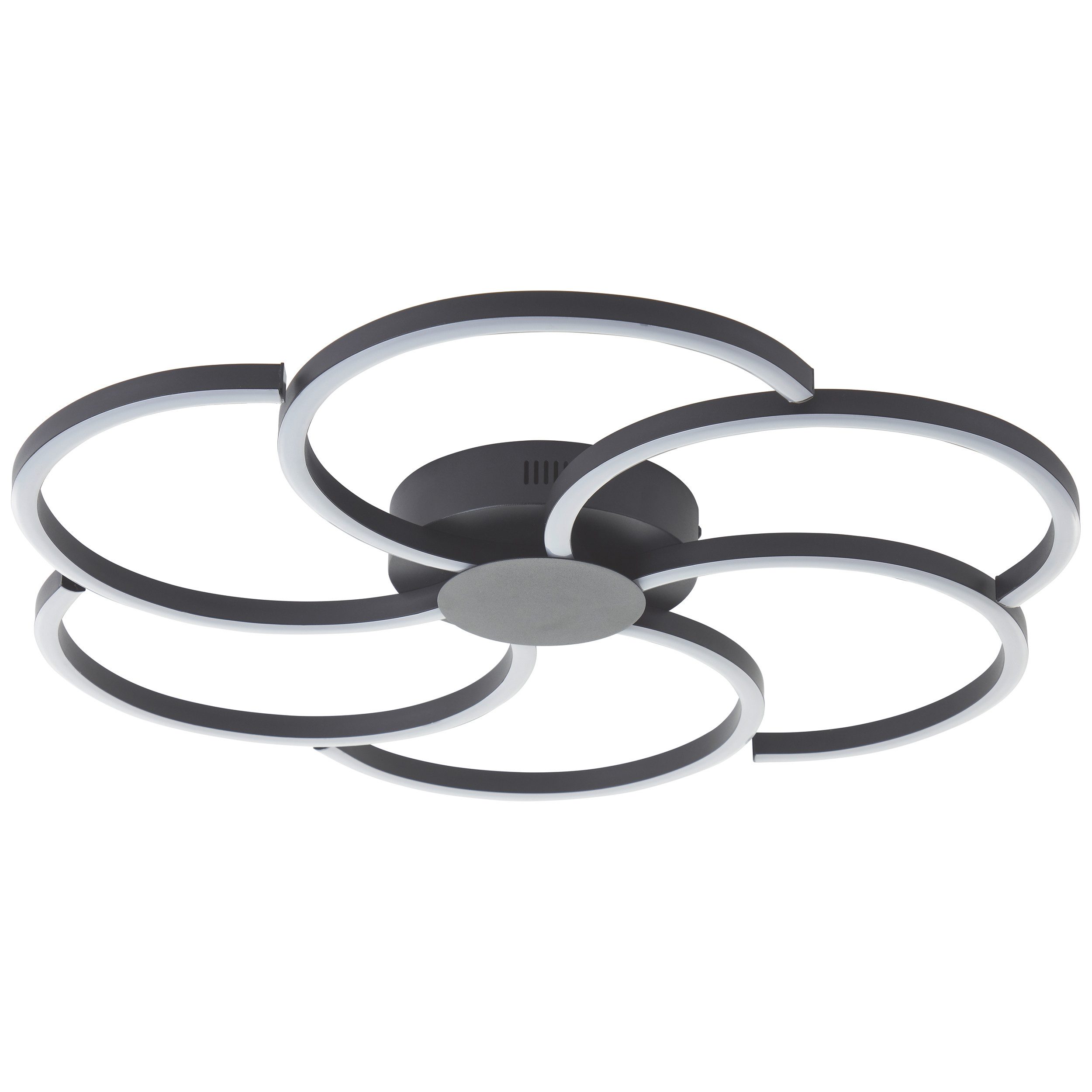 Brilliant Leuchten Led-plafondlamp Fico 65 cm, 3000 lumen, dimbaar ...