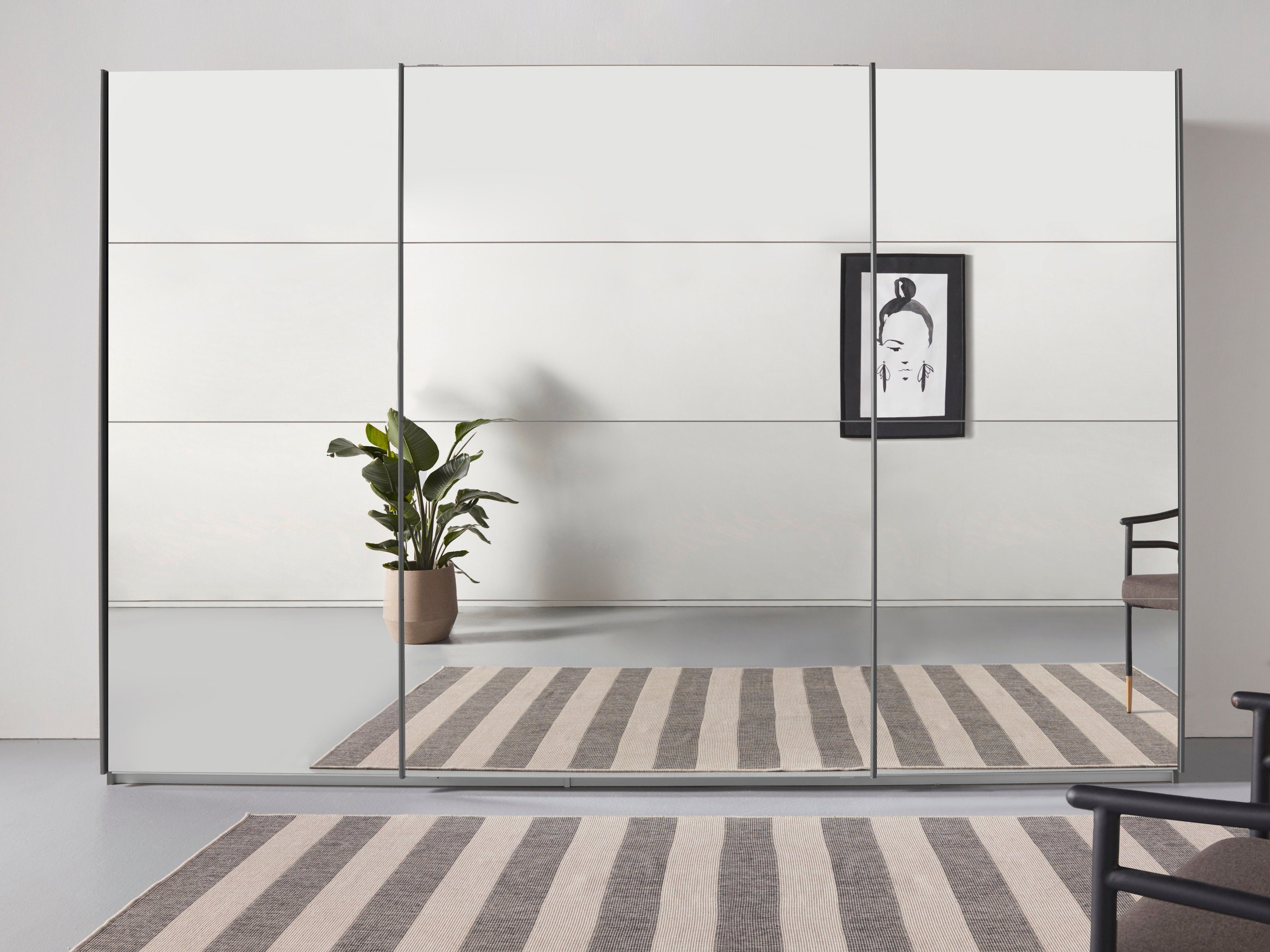 rauch Zweefdeurkast Kledingkast kast garderobe ORACLE met spiegelfront ...