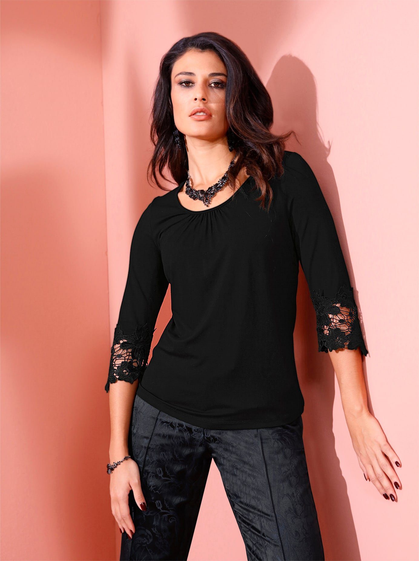 Creation L Kanten Shirt (1-delig) in de online winkel | OTTO
