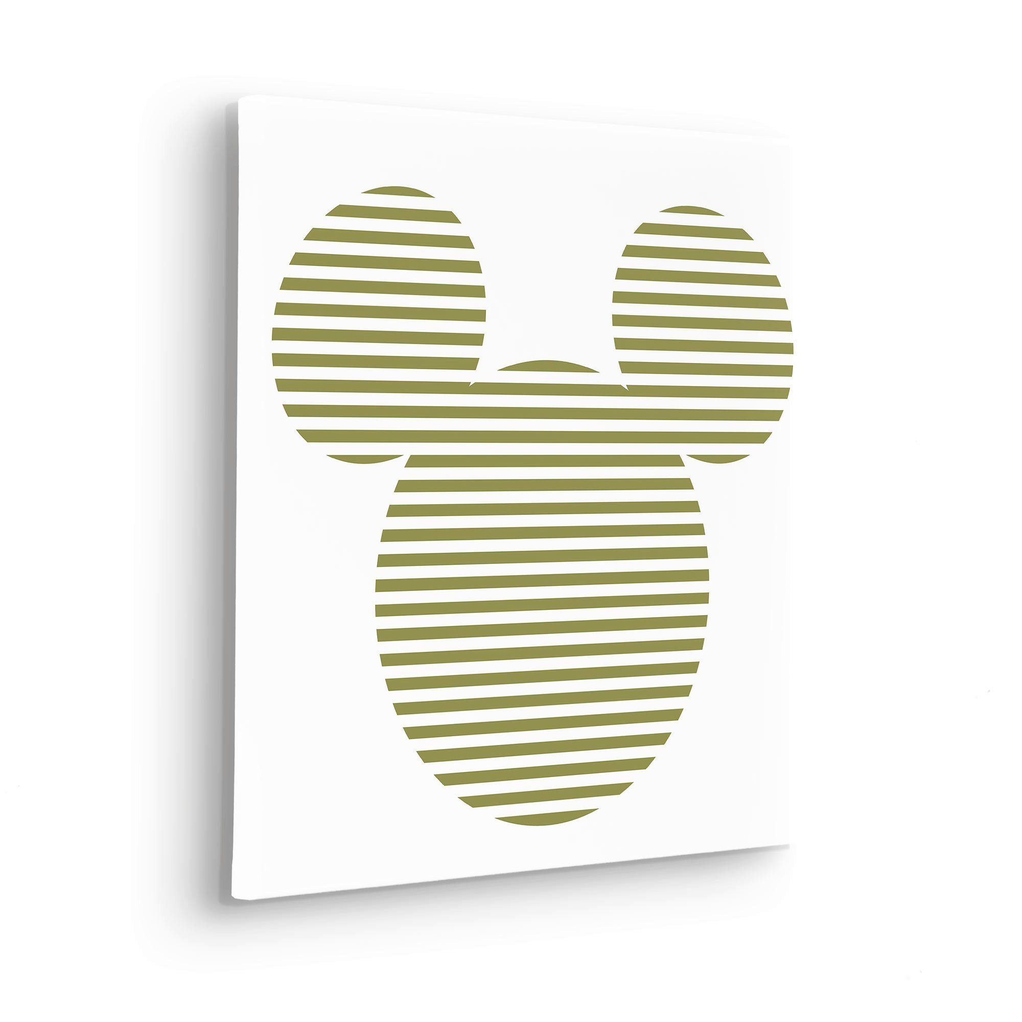 Komar Artprint op linnen Mickey Horizontal Stripes Canvasdoek met echt ...