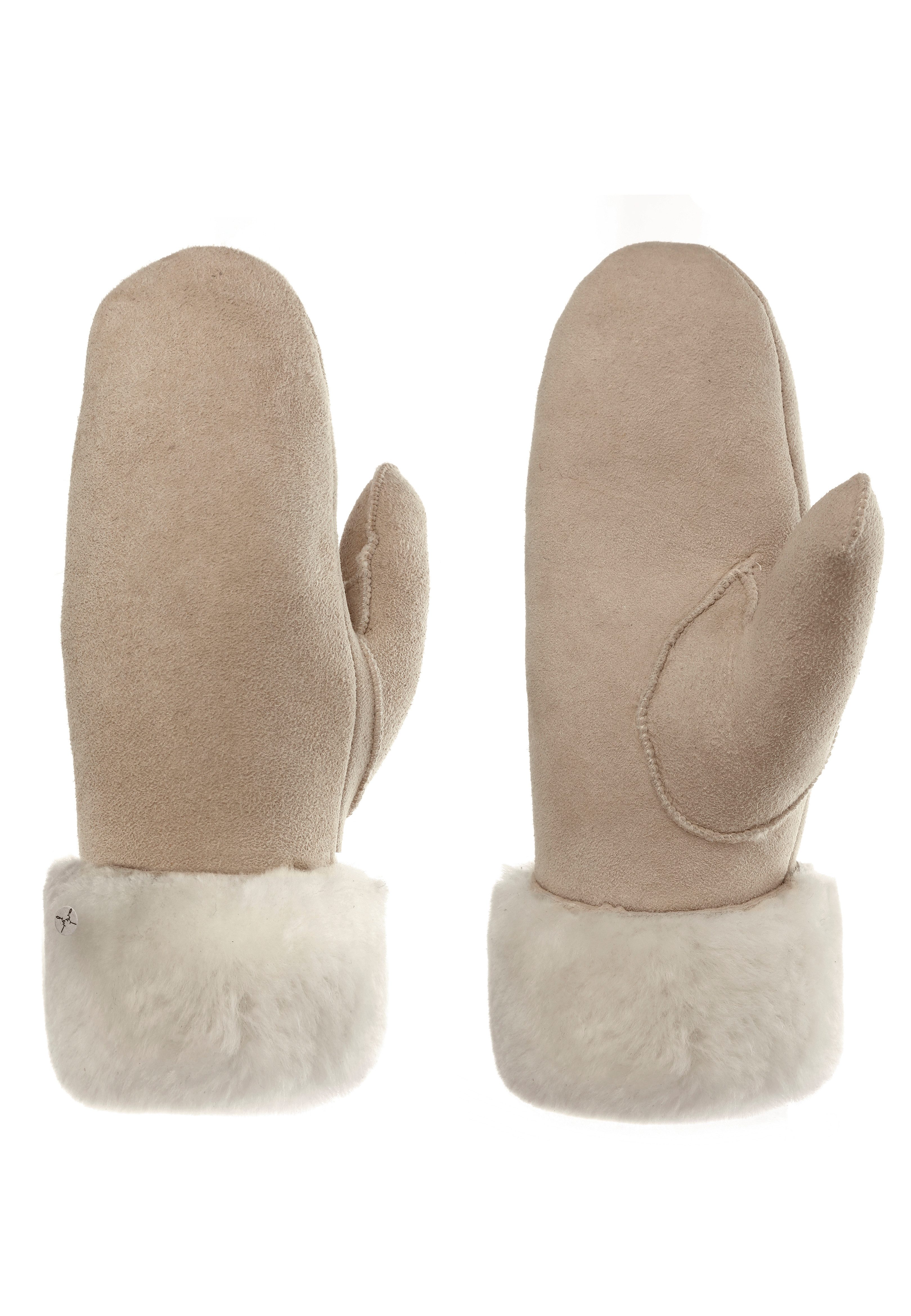 PEARLWOOD Leren handschoenen Fiona Suédeleer, want, warm gevoerd (1 ...