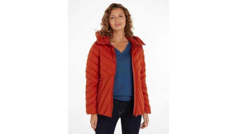 Tommy Hilfiger Gewatteerde Jas Chevron Mw Padded Jacket Met Gemiddelde