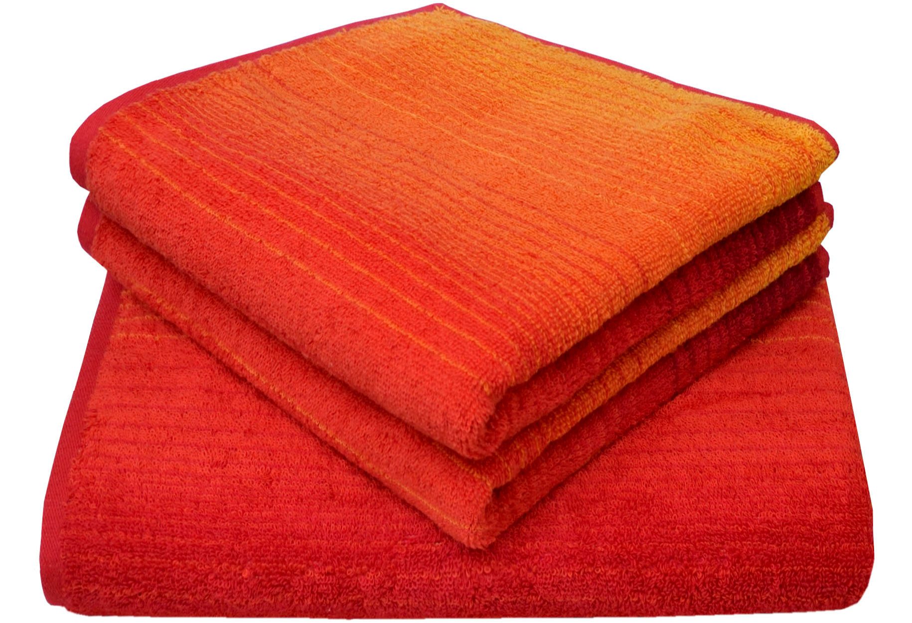 Dyckhoff Handdoekenset Colori 2 handdoeken & 1 douchehanddoek, 100% ...