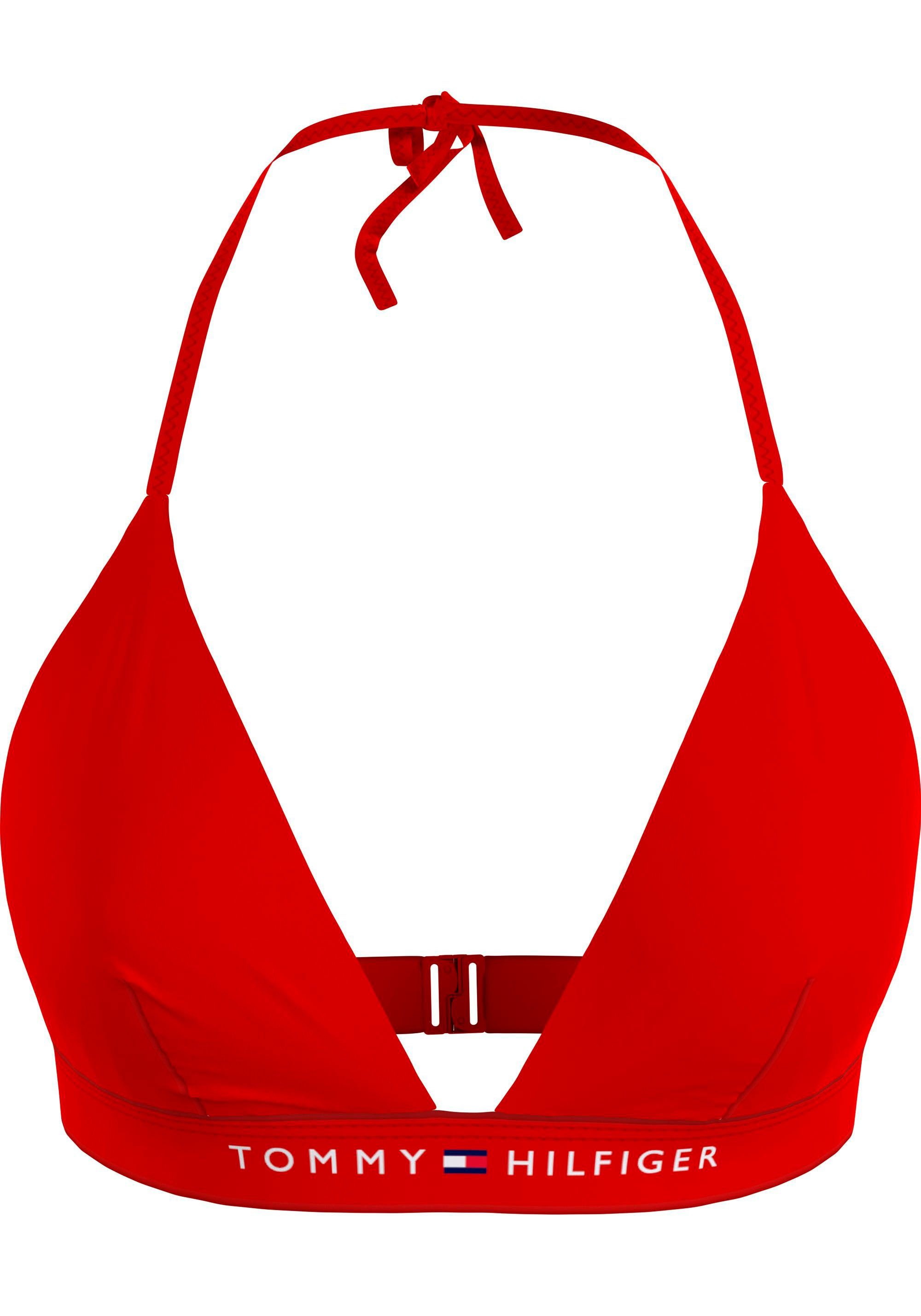 Tommy Hilfiger Swimwear Triangel Bikinitop Th Triangle Fixed Foam Met