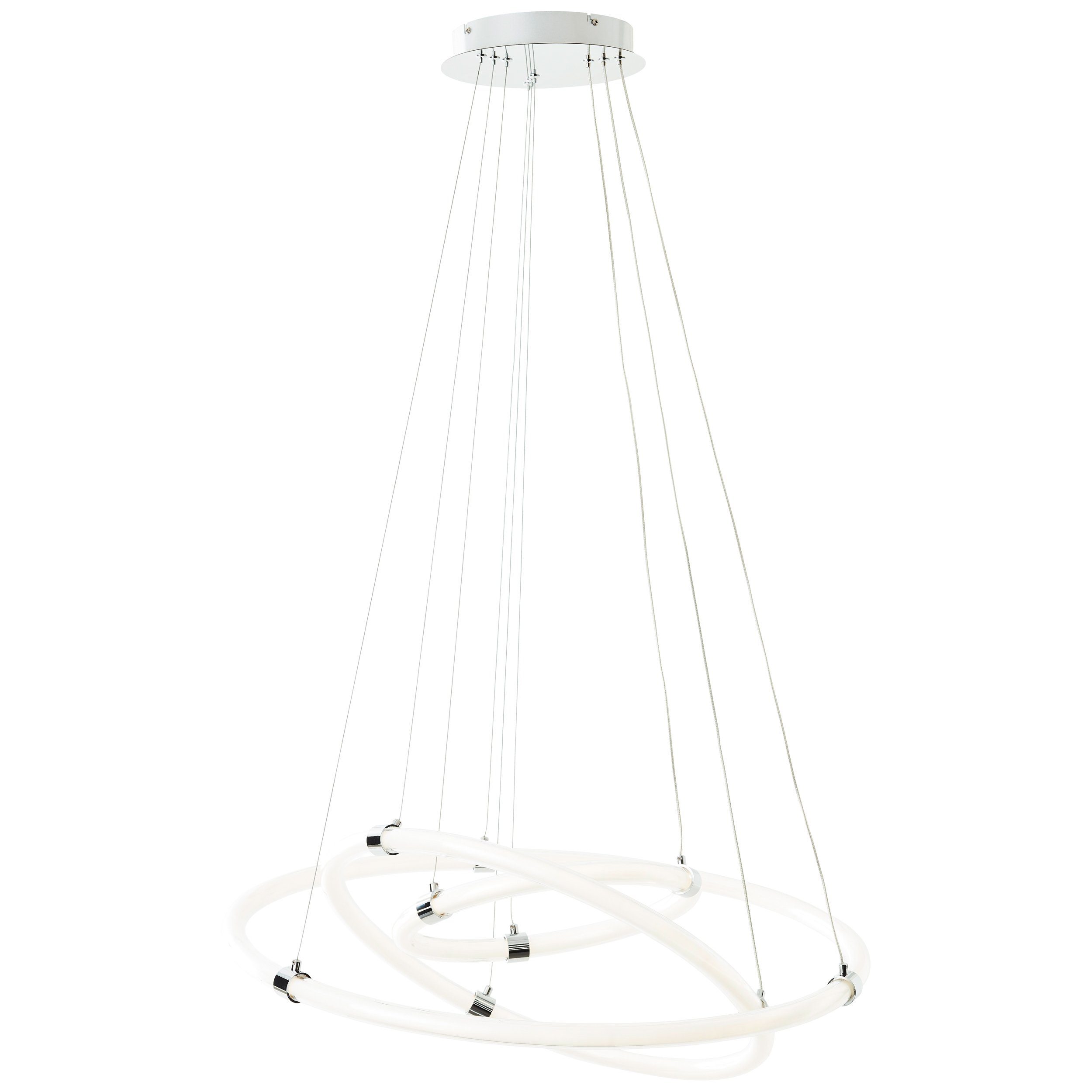Brilliant Leuchten Led-hanglamp Poolen 8000 lumen, ø 79 cm, aluminium ...