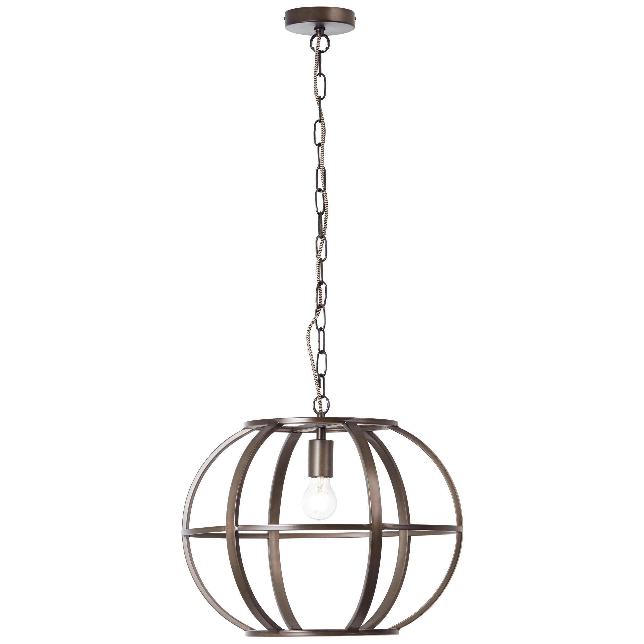 Brilliant Leuchten Hanglamp Basia Hanglamp 48 cm zwart staal (1 stuk ...