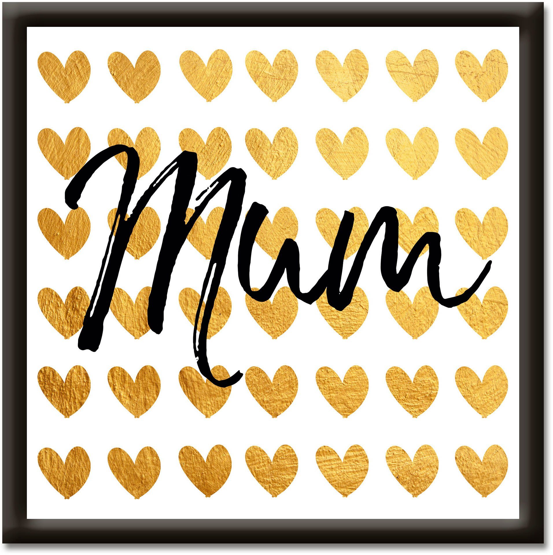 Artland Artprint Goudkleurige harten voor mama in de online shop | OTTO