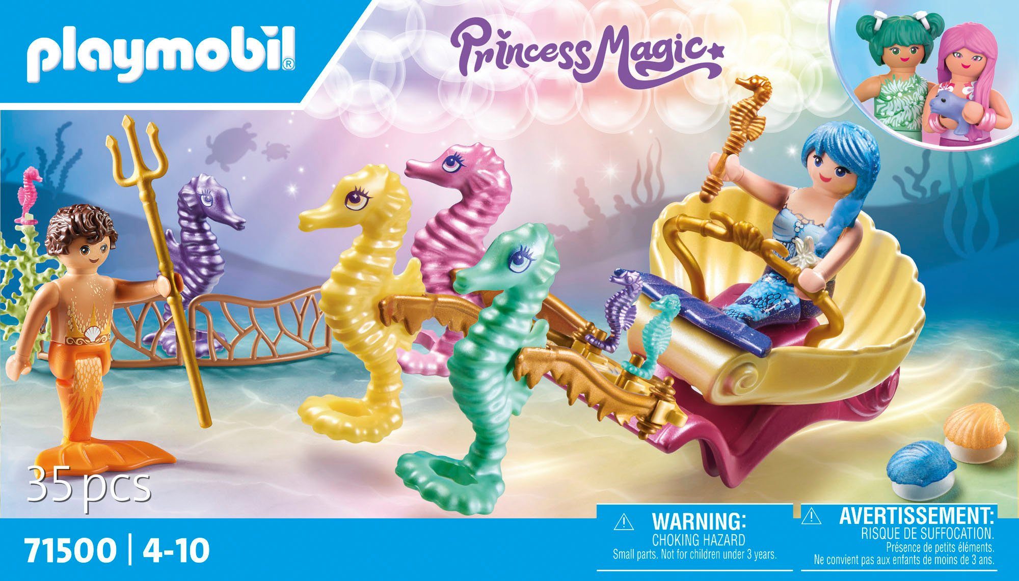 Playmobil® Constructie-speelset Zeewoners met Zeepaardje Koets (71500 ...