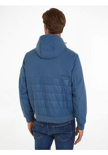 Tommy Hilfiger Gewatteerde Jas Cl Mix Media Hooded Jacket Vind Je Bij