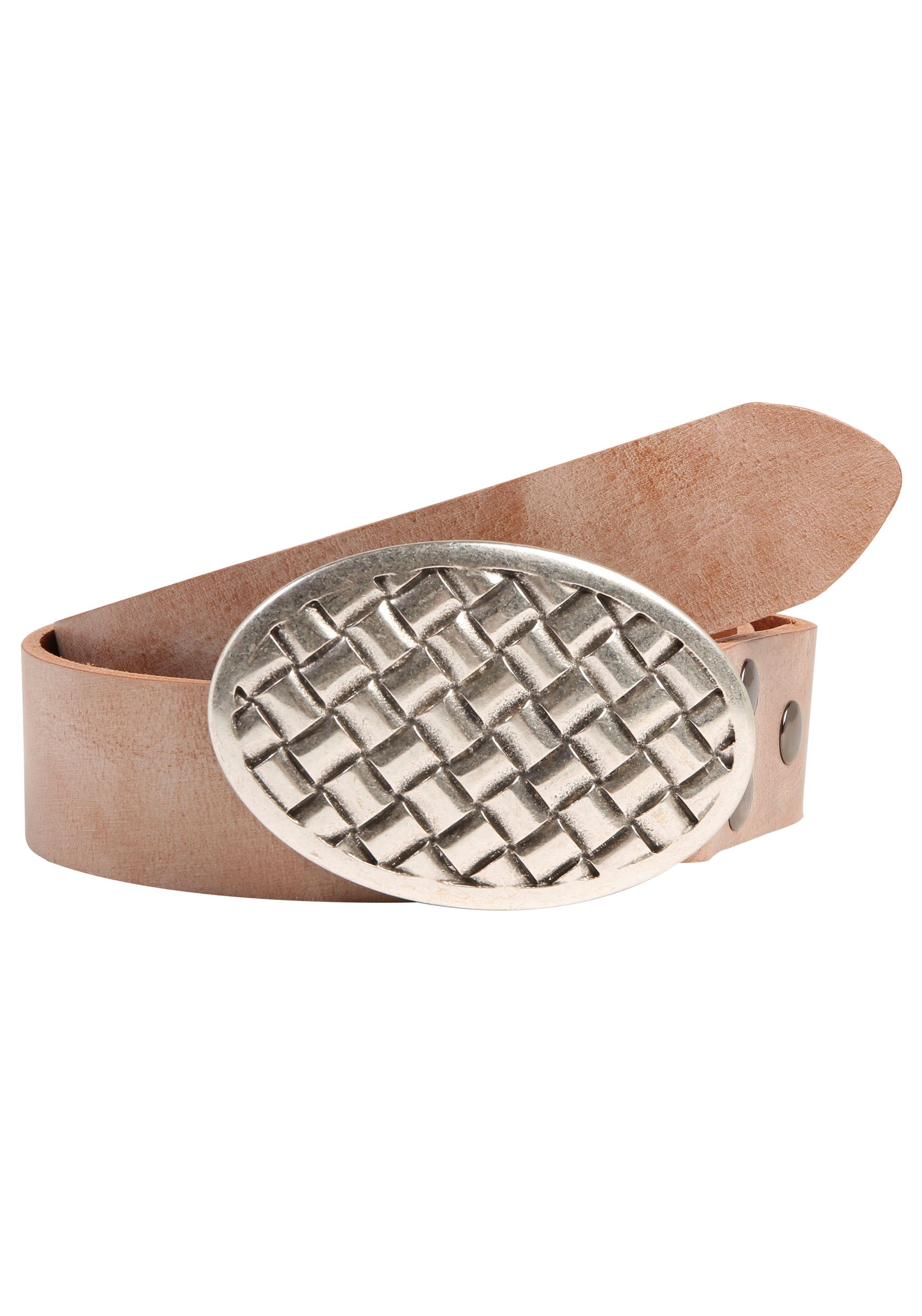 RETTUNGSRING by showroom 019° Leren riem met verwisselbare sluiting ...