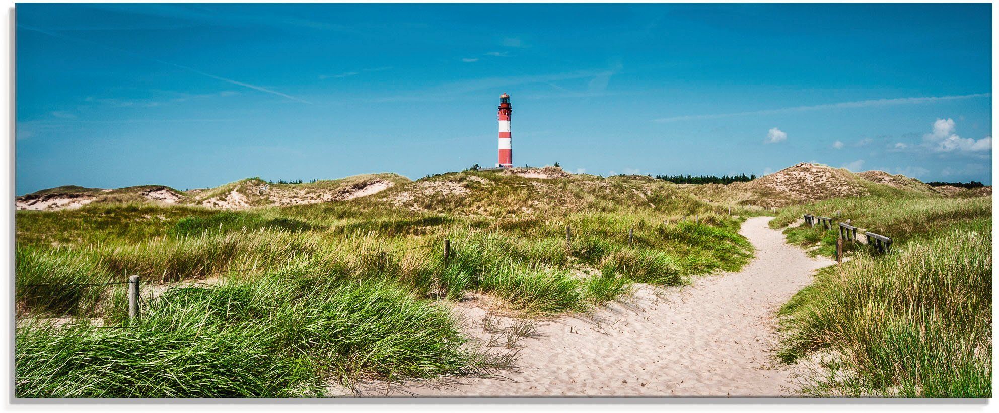 Artland Print op glas Vuurtoren op het eiland Amrum online verkrijgbaar ...