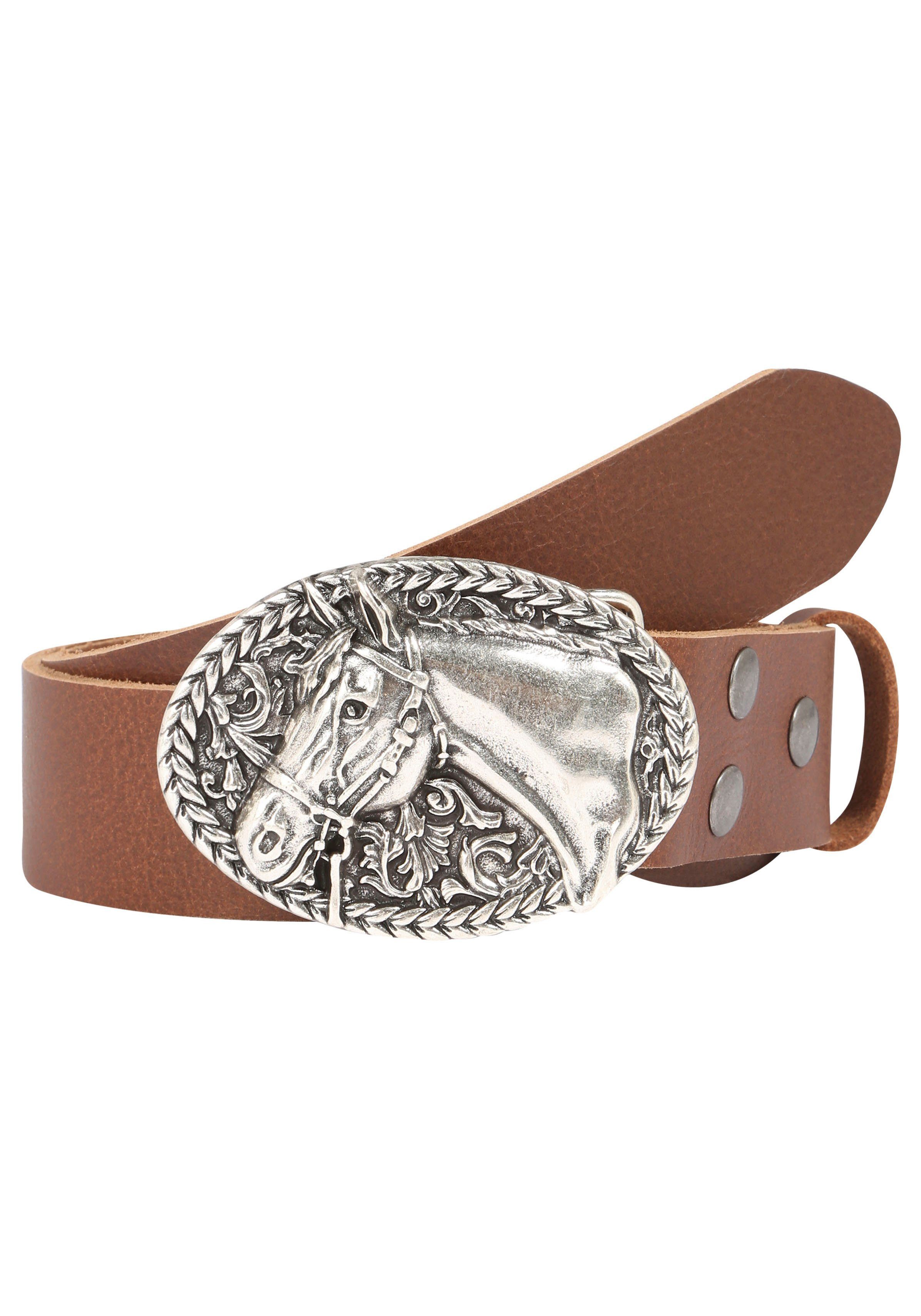 RETTUNGSRING by showroom 019° Leren riem met verwisselbare sluiting ...