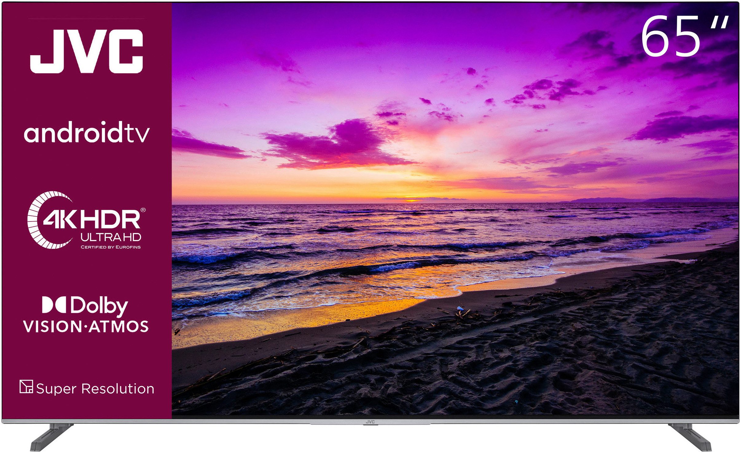 JVC Led-TV LT-65VA7255, 164 cm / 65", 4K Ultra HD, Android TV - Smart ...